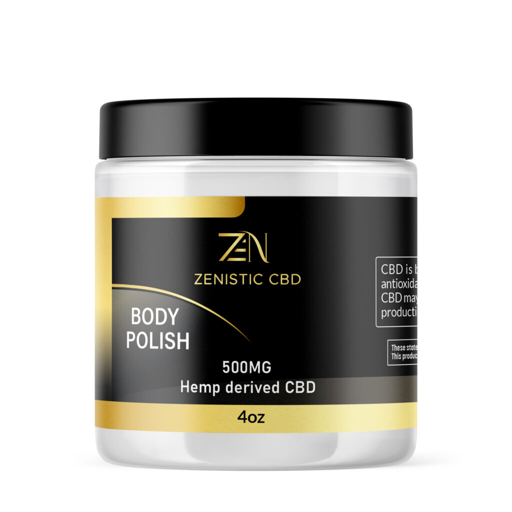Brightening 500 mg CBD Sand Body Polish | Healthy Vibez CBD
